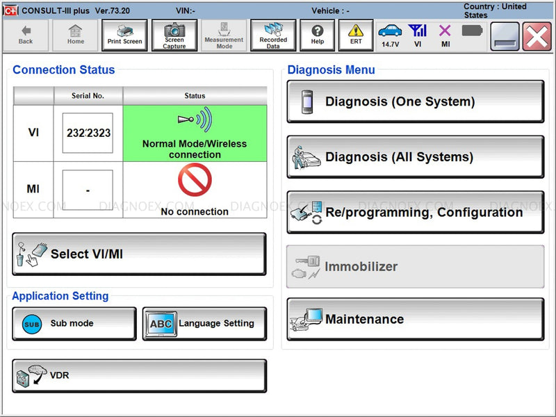 Nissan INFINITI Consult 4 Factory Scan Tool C4 Kit - Diagnoex