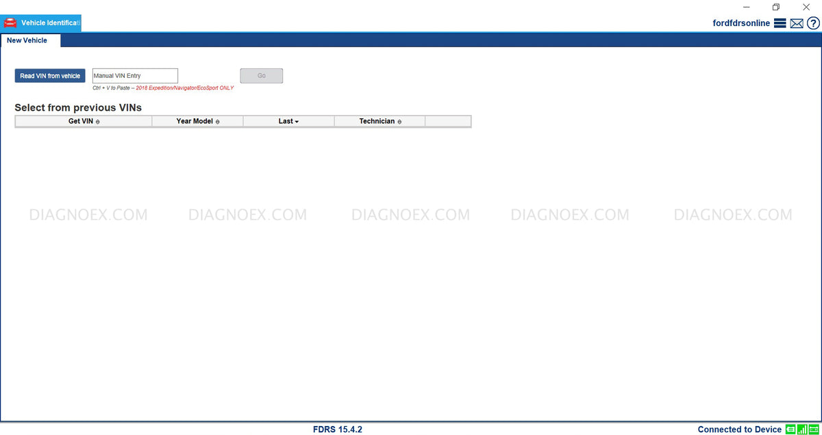 Ford FDRS Software License Subscription - Diagnoex