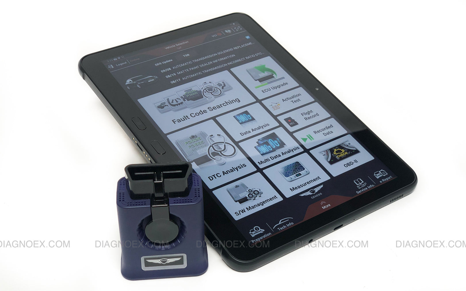 Genesis GDS Mobile Diagnostic Service System, VCI II Interface – Diagnoex