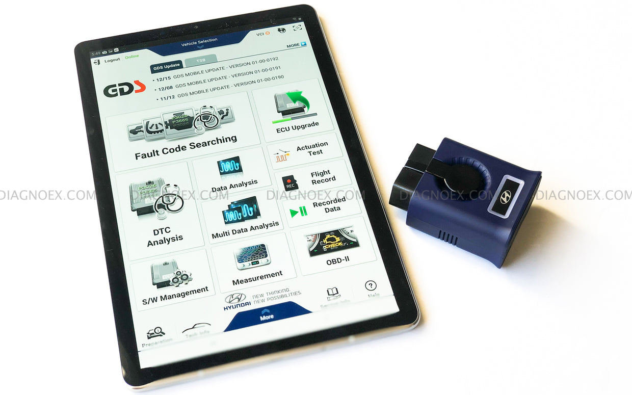 KIA KDS Tablet Diagnostic Scan Tool | Hyundai Genesis GDS Mobile VCI II ...