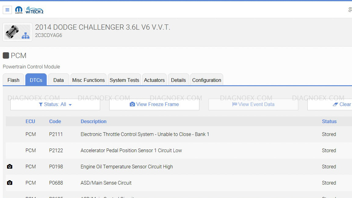 Chrysler wiTECH 2.0 Software License Subscription | Mopar Micropod II - Diagnoex